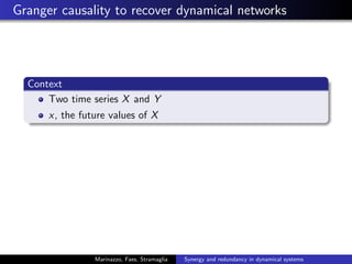 Redundancy and synergy in dynamical systems | PPT