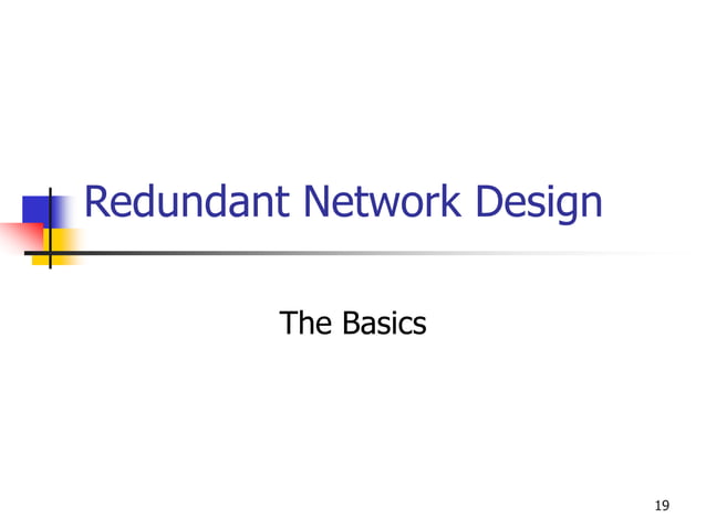 Resilient Network Design Concepts Educat | PPT