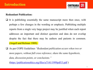 Redundant Publications final. REDUDUNDANTpptx | PPTX