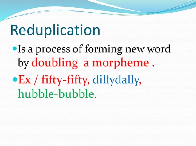 Reduplication | PPTX