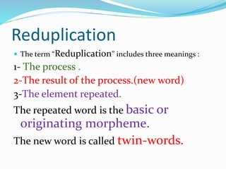 Reduplication | PPTX