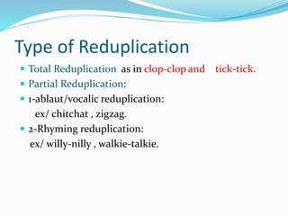 Reduplication | PPTX