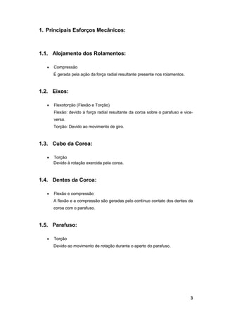 Redutor parafuso sem fim | DOCX