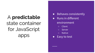 Redux as a state container | PPT