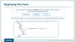 Redux Form | ReactJS Tutorial for Beginners | React Redux Tutorial ...