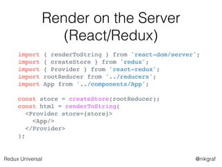 Redux Universal | PDF | Web Development | Internet