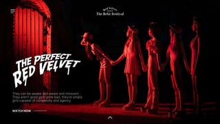 Red Velvet Presentation Template powerpoint | PPTX