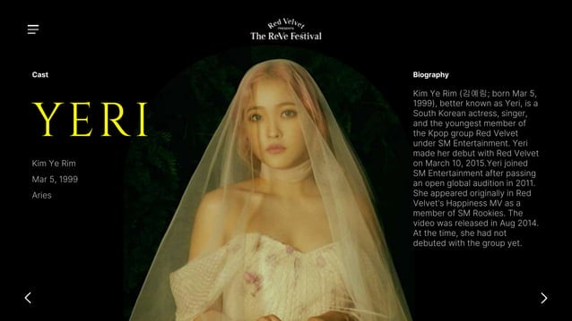 Red Velvet Presentation Template powerpoint | PPTX