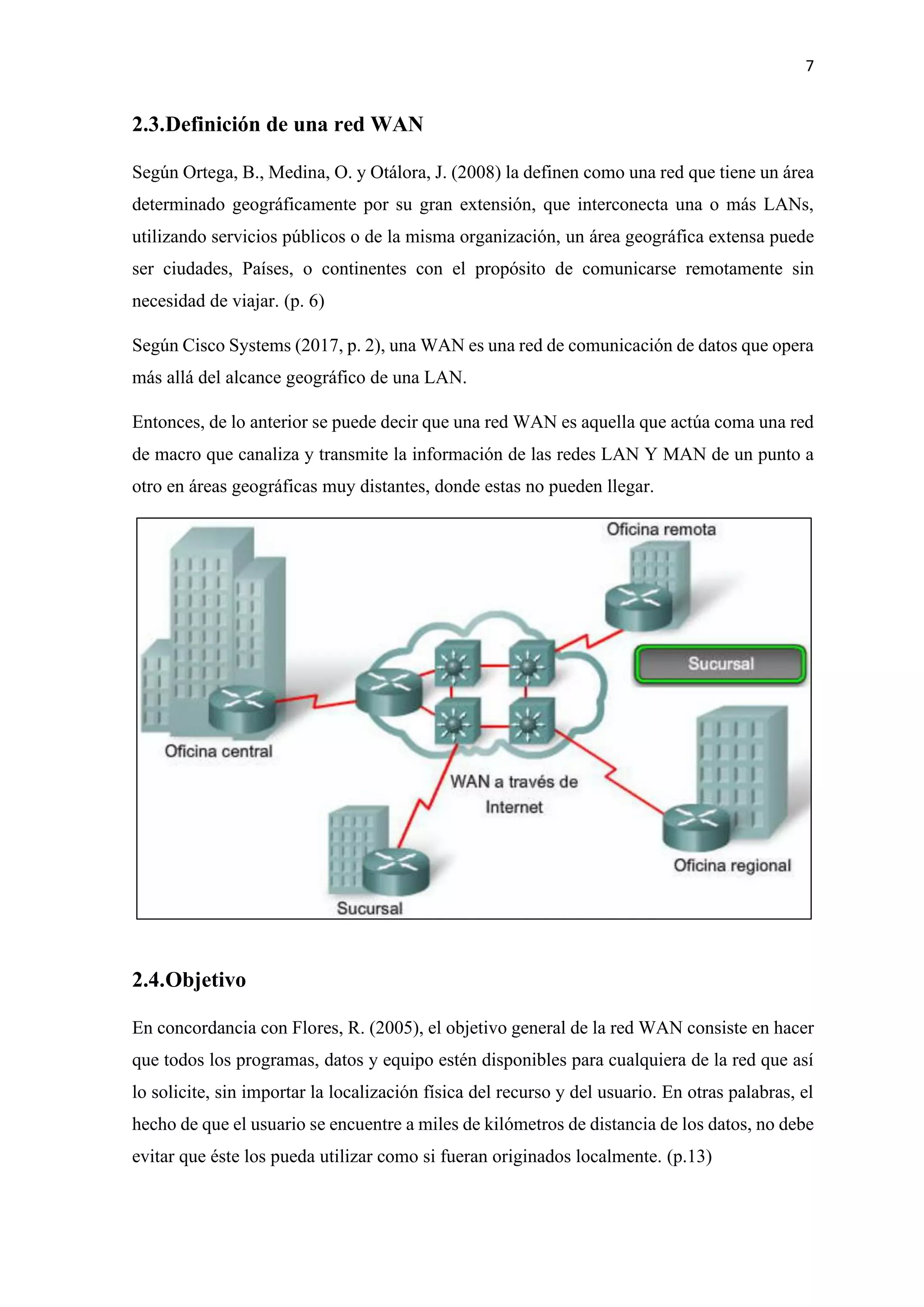 RED WAN (WIDE AREA NETWORK O RED DE ÁREA EXTENDIDA | PDF