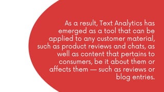 Text Analysis in Retail | PDF