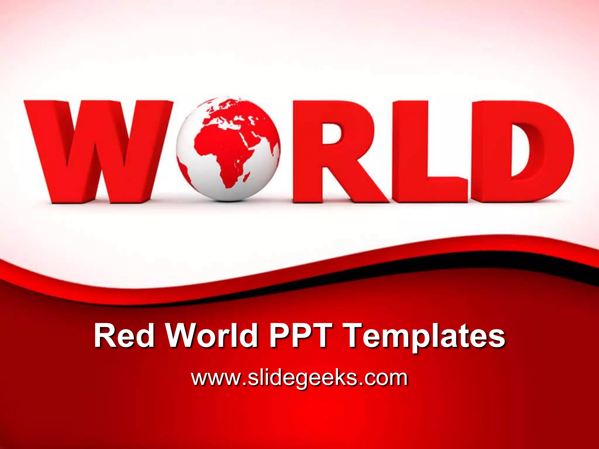 Red world ppt templates | PPTX