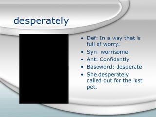 Red Writing Vocab | PPT