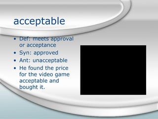 Red Writing Vocab | PPT
