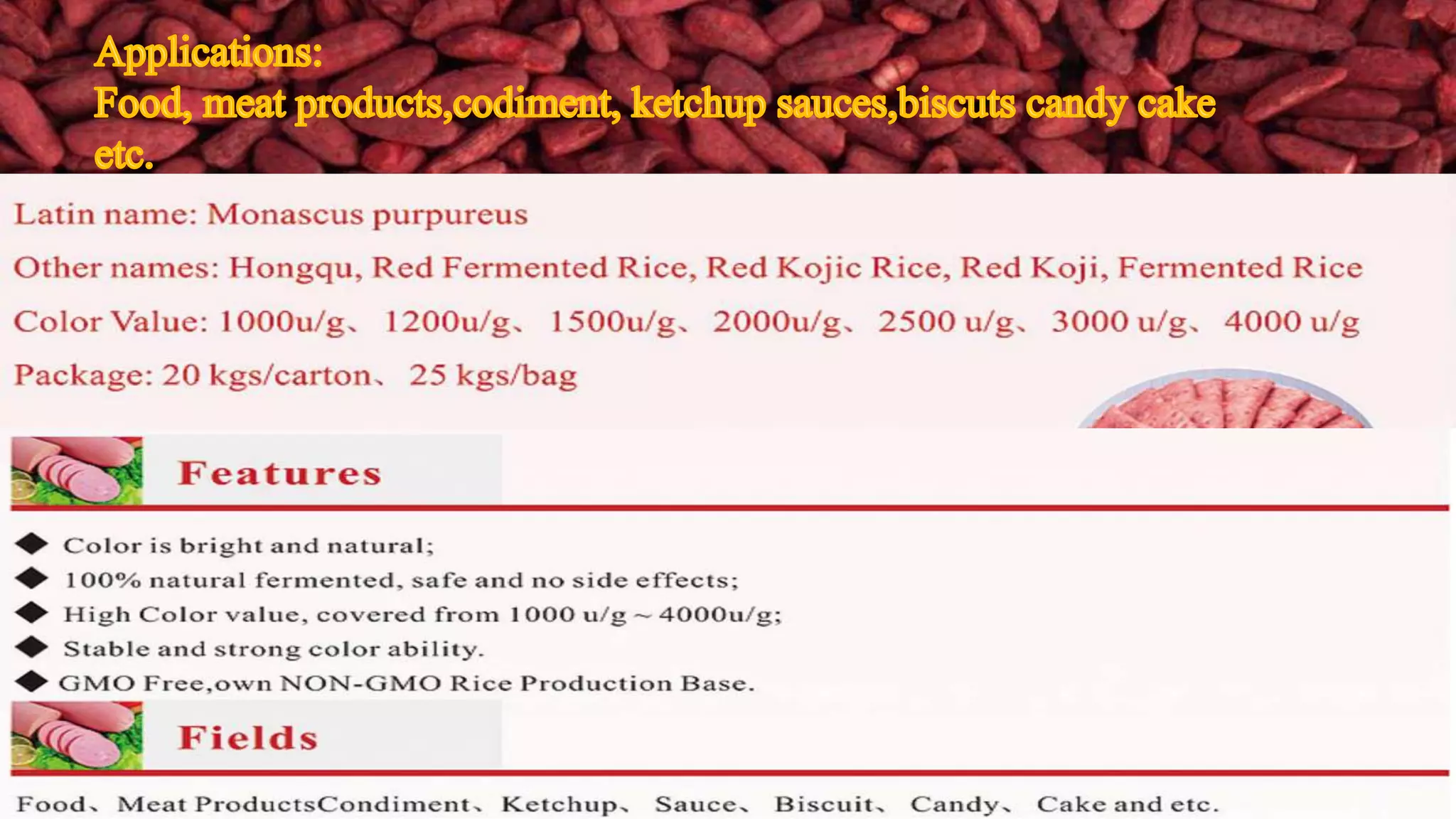 Red yeast rice powder | PPT