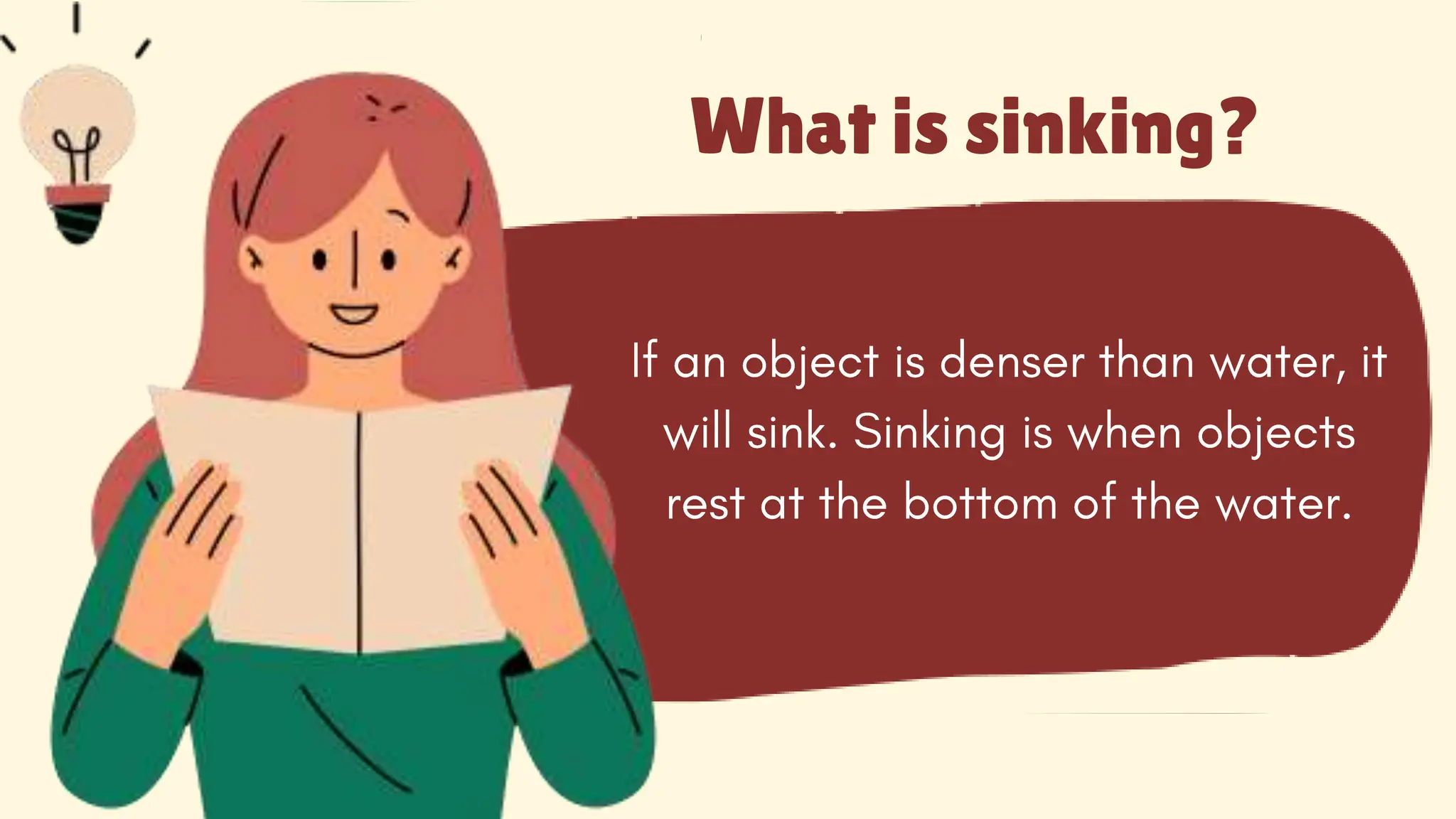 Red Yellow Colorful Illustrative Science Experiment Float or Sink ...