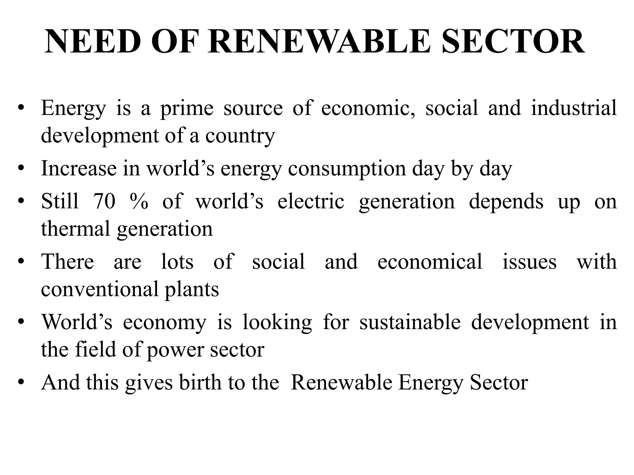 Scenario of renewable energy sources | PPTX