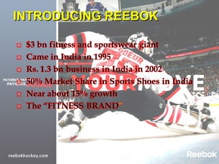 Reebok game plan for india | PPT