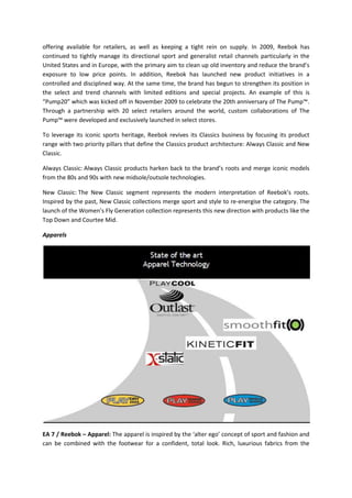 Reebok marketing analysis | DOCX