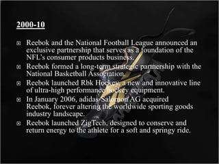Reebok ppt presentation | PPSX