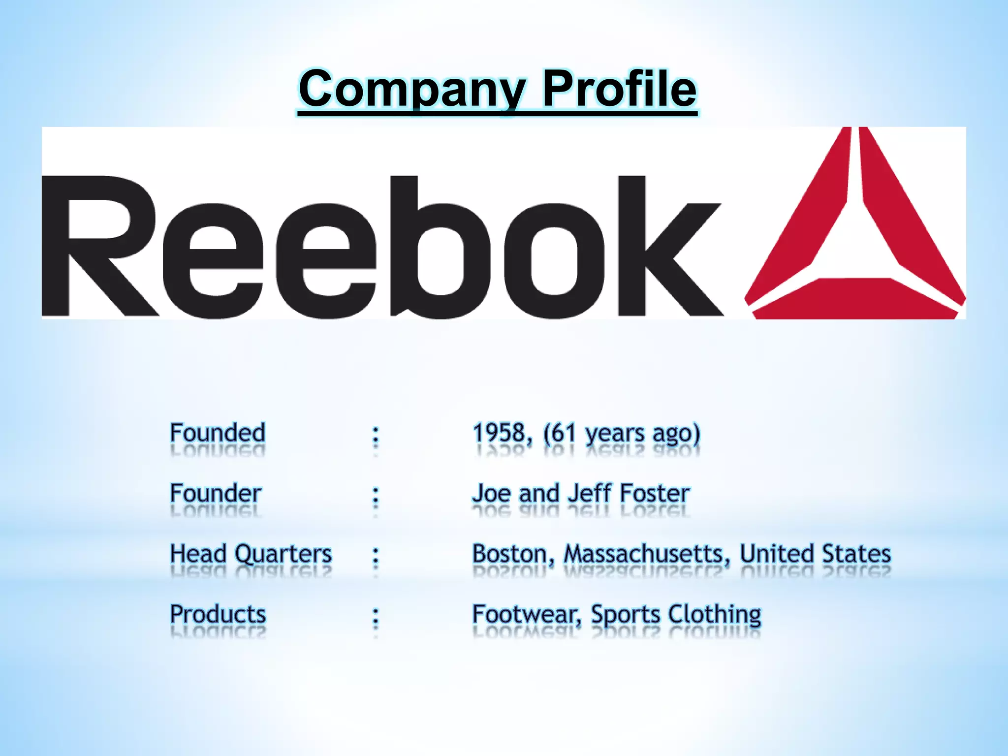 Reebok Marketing Strategy_STP and 7 Ps | PPTX