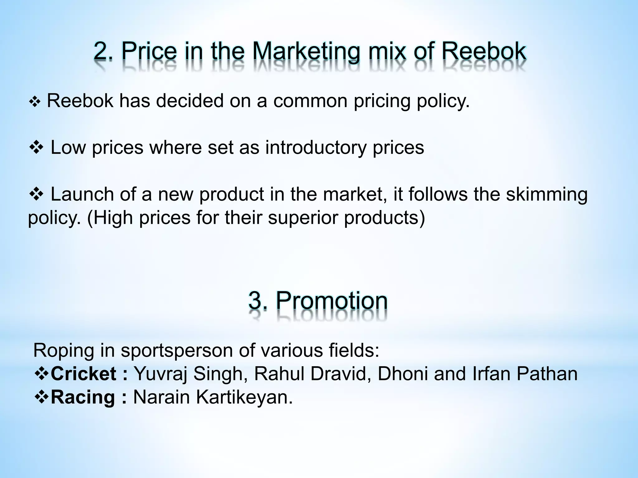 Reebok Marketing Strategy_STP and 7 Ps | PPTX