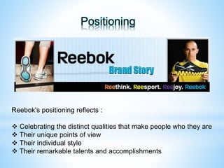 Reebok Marketing Strategy_STP and 7 Ps | PPTX
