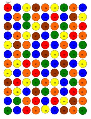 M and M Candy Distribution Sheets for Educational Use and Graphing | DOC