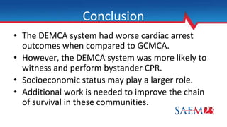Tale of Two Cities: Cardiac Arrest Outcomes in Flint and Detroit ...