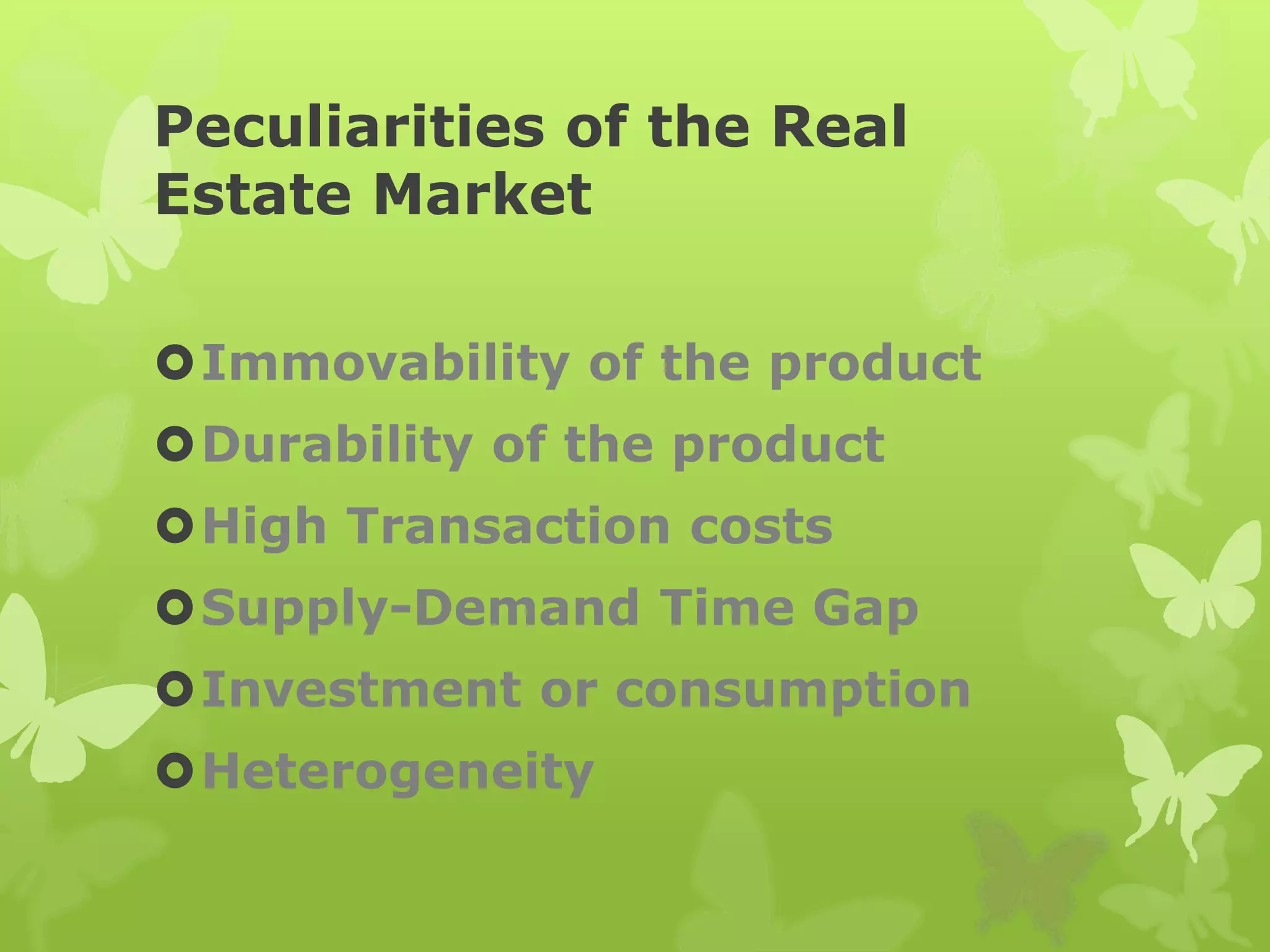 Real Estate Economics | PPTX
