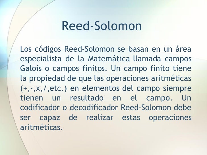 Reed Solomon