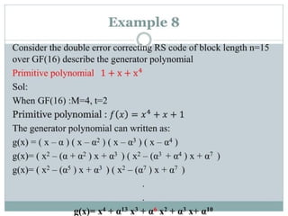 reed-solomon-encoder-and-decoder for correction | PPTX