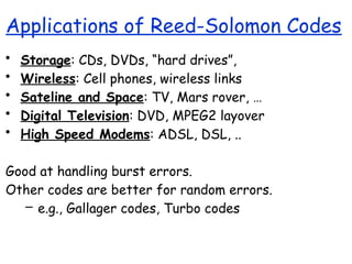 reed-solomon-encoder-and-decoder for correction | PPT