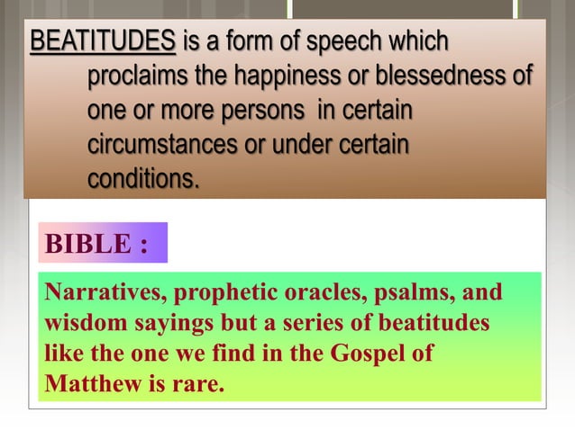 ReEd 102 Lesson 3 Beatitudes.ppt RELIGIOUS EDUCATION | PPT