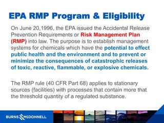 Reed, Amy, Burns & McDonnell, Risk Management Plans: Common ...