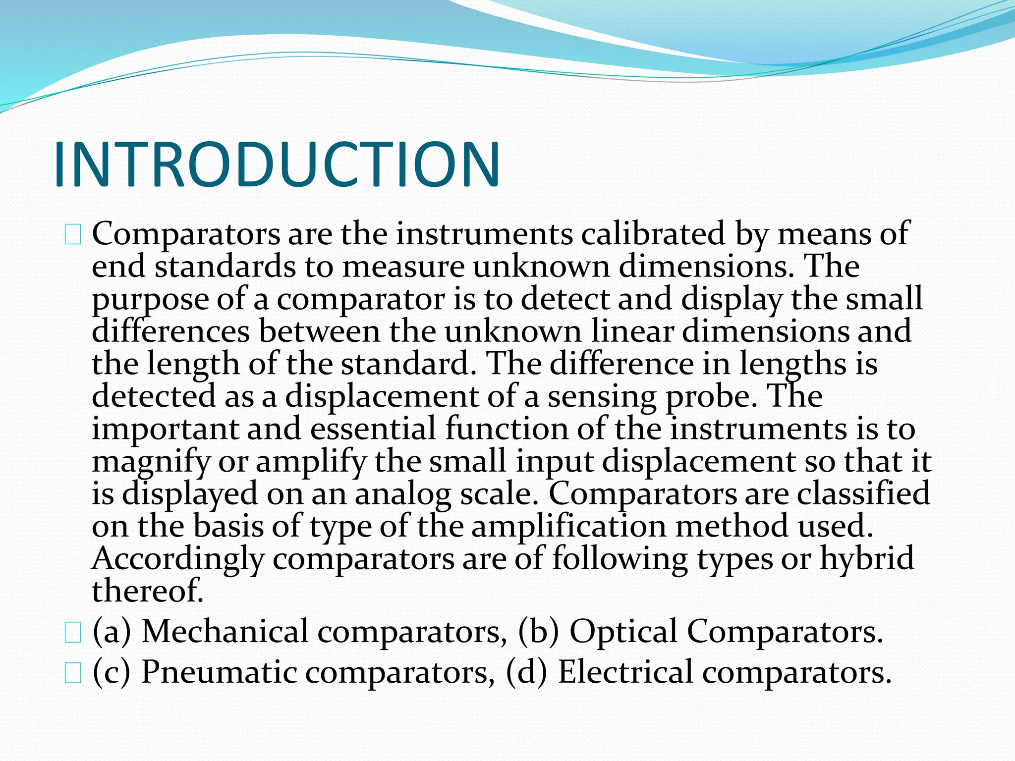Reed and sigma type comparators | PPSX