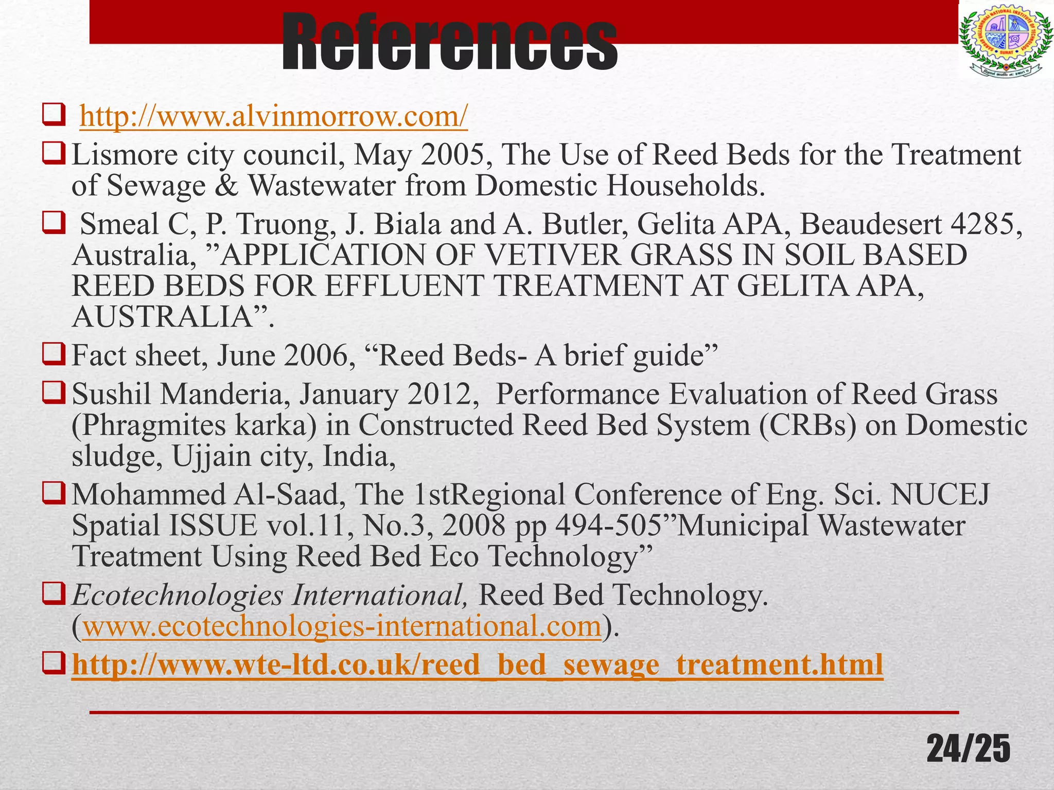 Reed bed technology | PDF