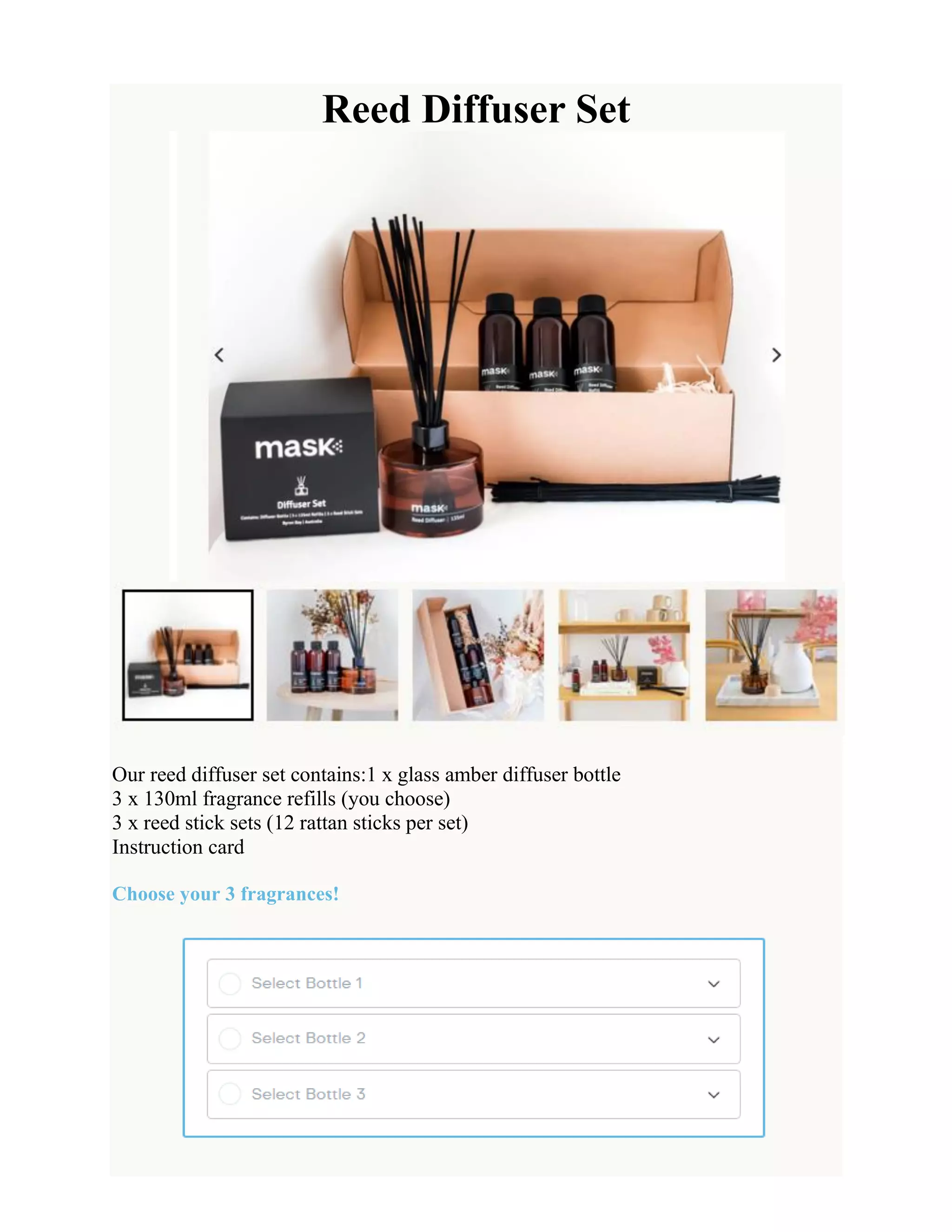 Reed diffuser set converted | PDF