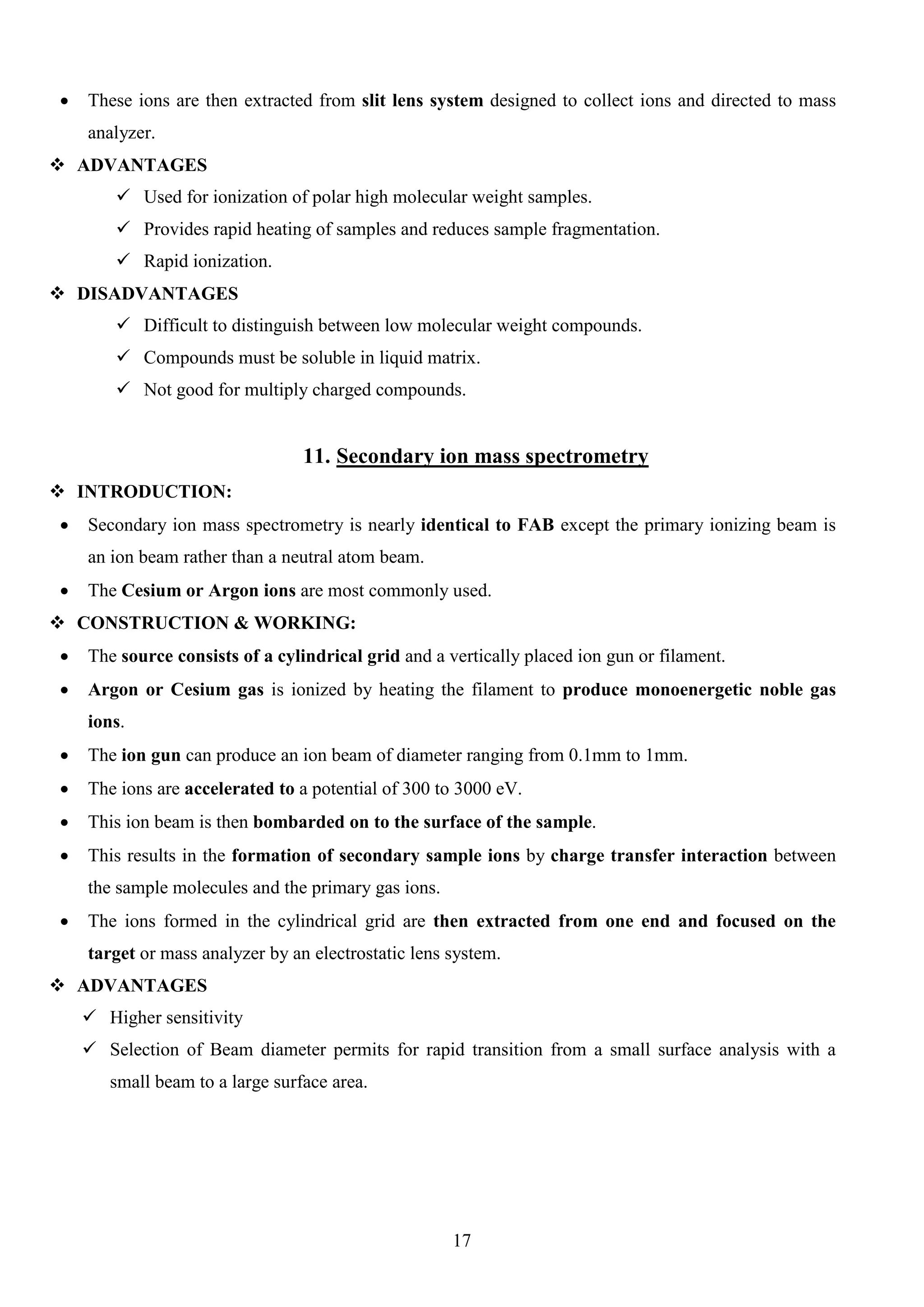 Ionizaion Techniques - Mass Spectroscopy | PDF
