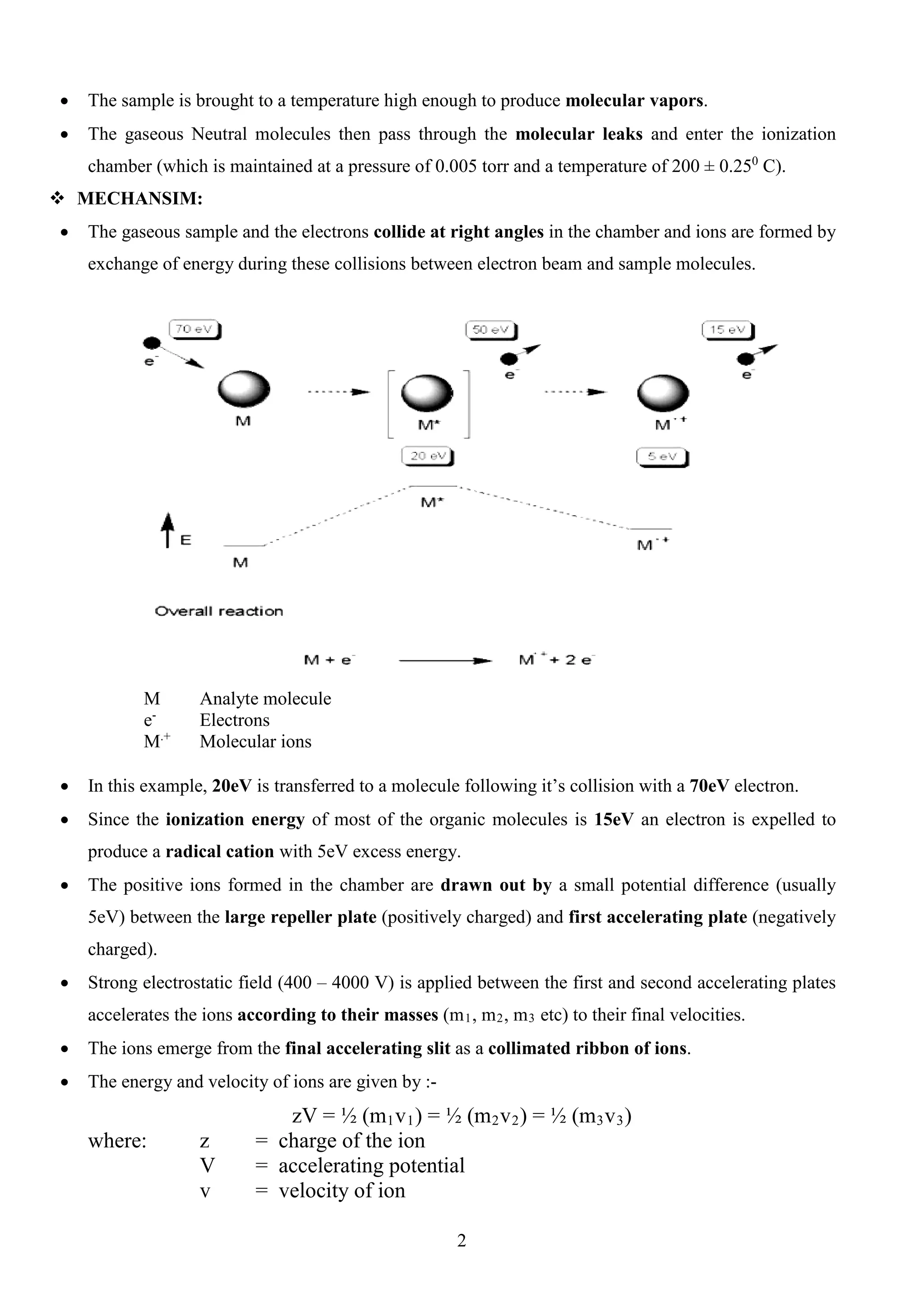 Ionizaion Techniques - Mass Spectroscopy | PDF