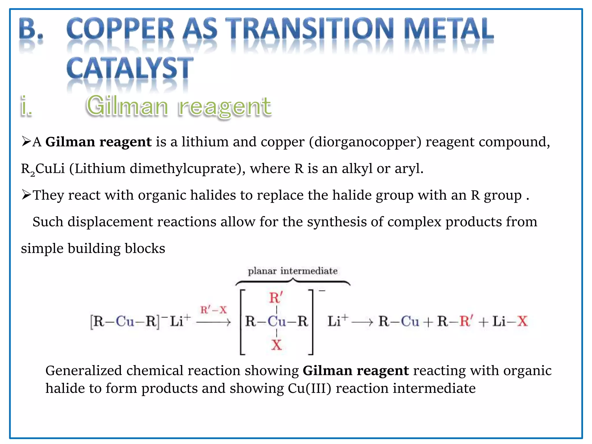 Transition Metal and Organo-Catalysis | PPTX