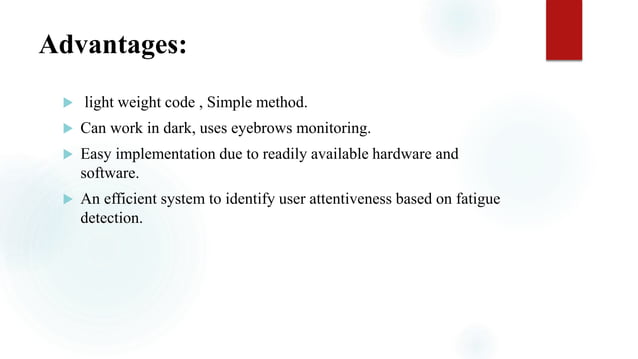 Drowsy Driver detection system | PPTX | Eye and Vision Conditions ...