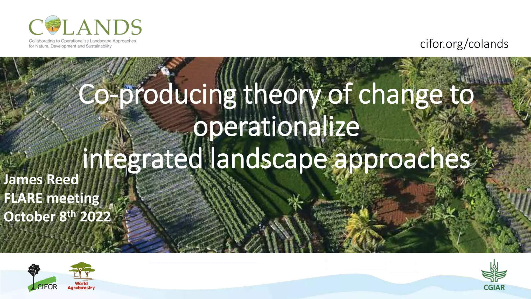 Co-producing theory of change to operationalize integrated landscape ...
