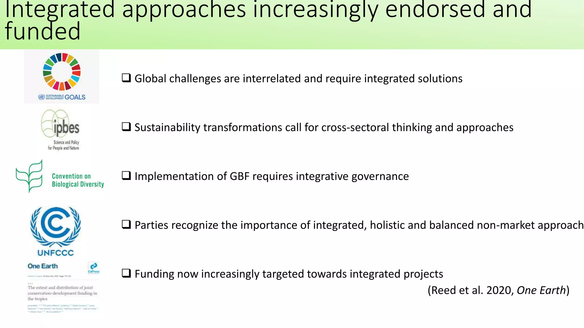 Co-producing theory of change to operationalize integrated landscape ...