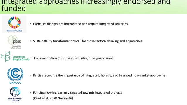 Lessons from operationalizing integrated landscape approaches | PPT