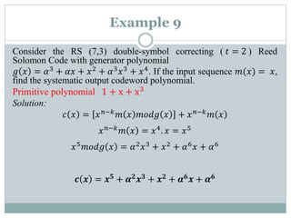 Reed solomon Encoder and Decoder | PPTX