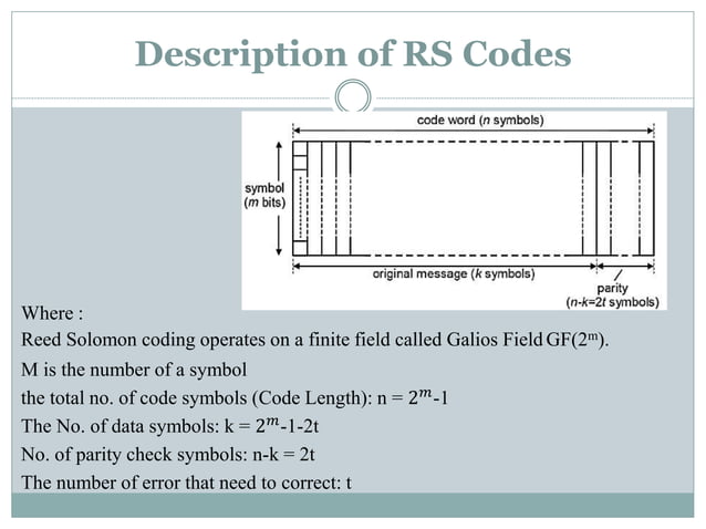 Reed solomon Encoder and Decoder | PPTX
