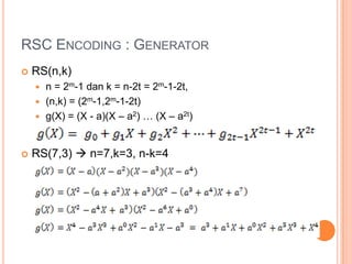 Reed solomon code | PPTX