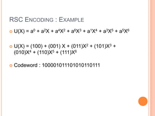 Reed solomon code | PPTX