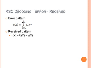 Reed solomon code | PPTX