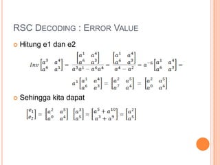Reed solomon code | PPTX